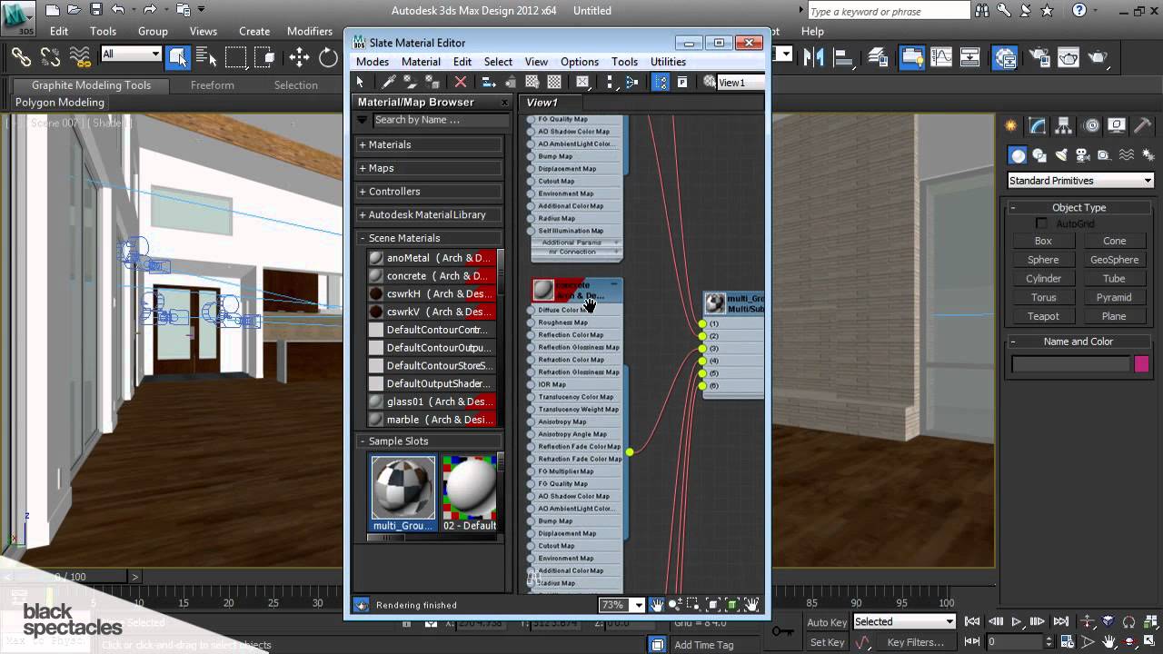 3ds Max Design Tutorial: Mental Ray Materials | Black Spectacles