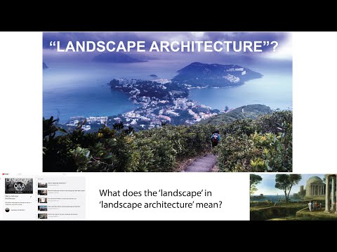 What does the word "landscape" mean in "landscape architecture"? Q&A