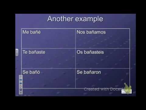 Reflexive verbs in the preterite