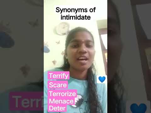 #synonymsofintimidate #intimidate