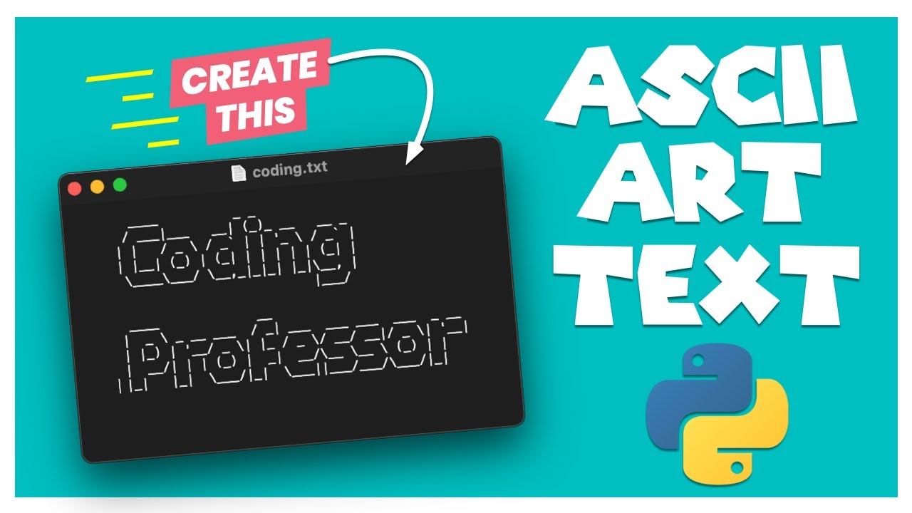 How to create ASCII art text in Python