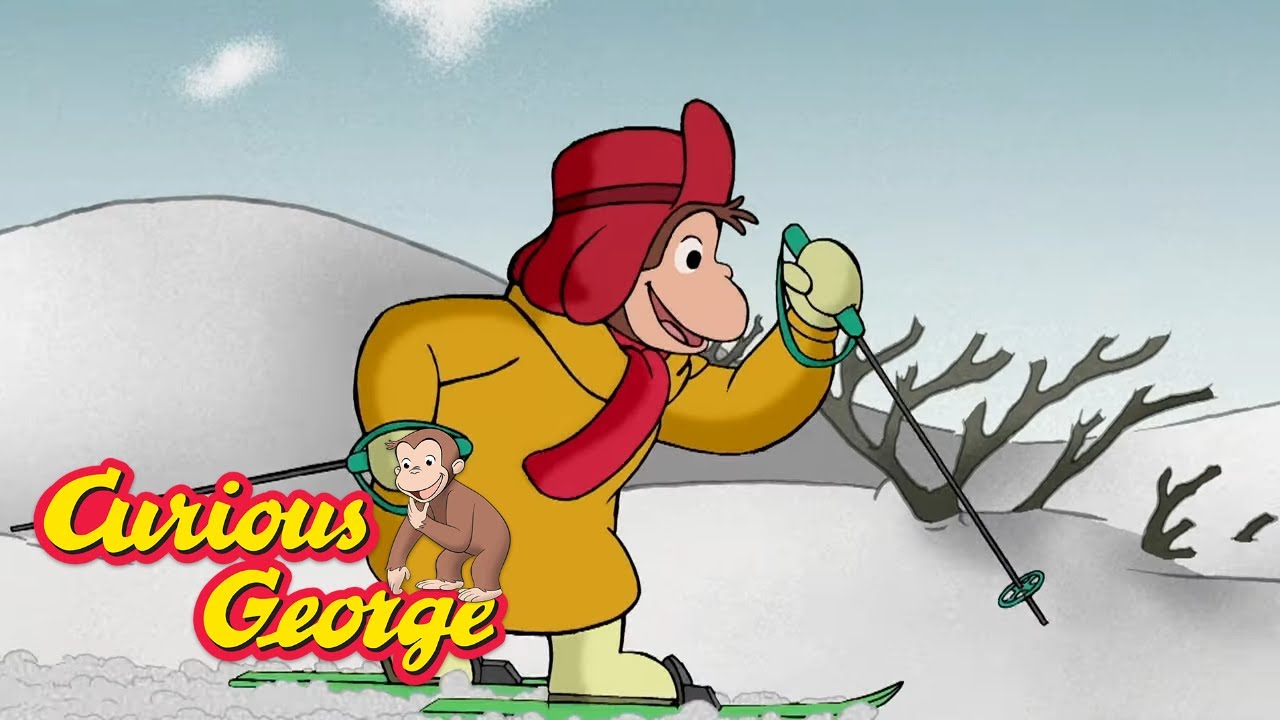 Curious George ❄️ George Learns to Ski ❄️ Kids Cartoon 🐵 Kids Movies 🐵 Videos for Kids