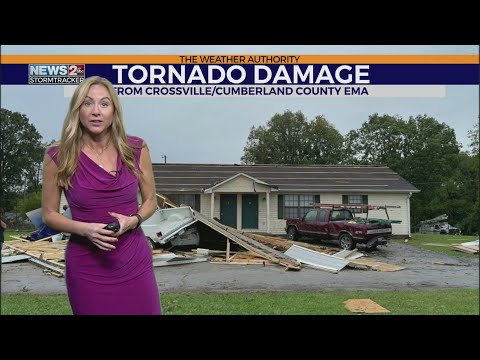 EF-1 tornado damages areas of Crossville