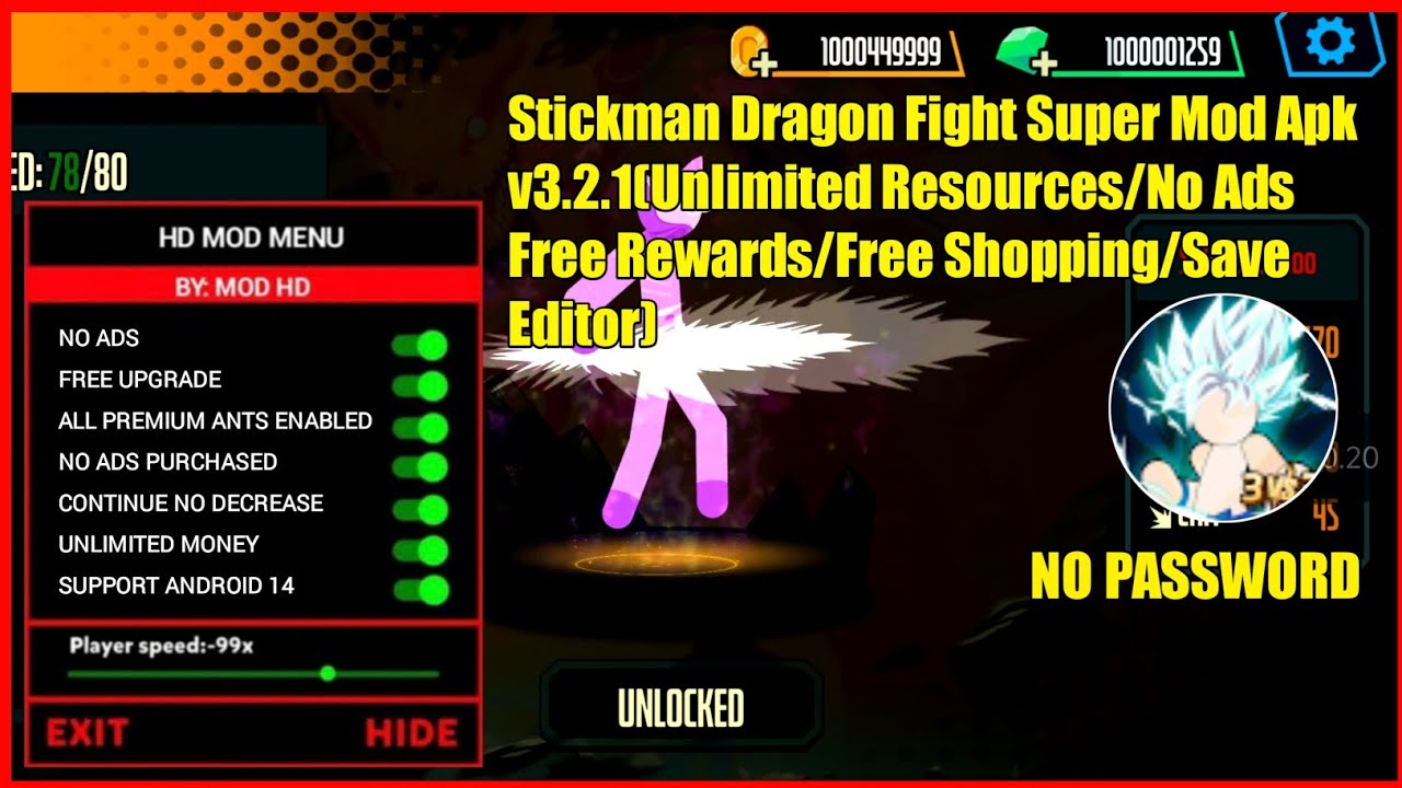 Stickman Dragon Fight Super Mod Apk Stick Warriors Mediafıre Unlock All Characters Shadow Unlimited