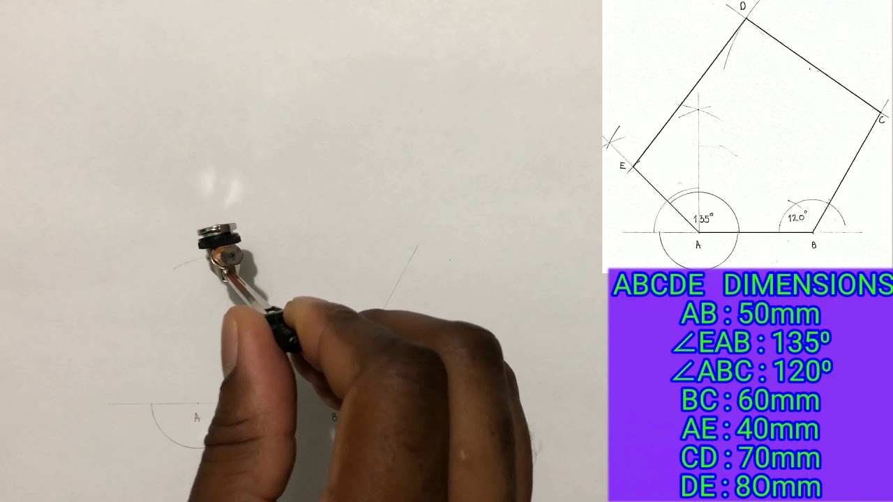 Construct an Irregular Polygon | Irregular Pentagon