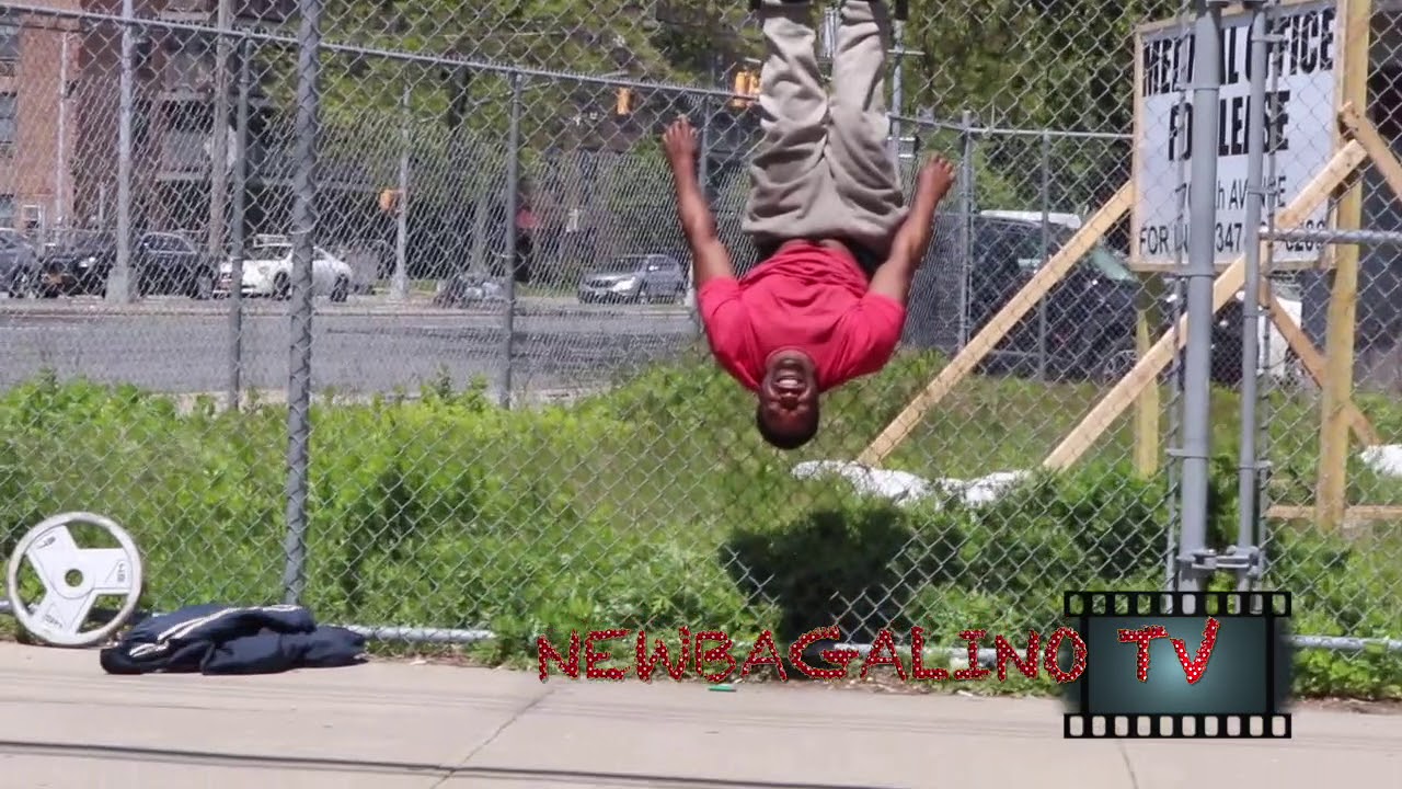 GUY HANGS UPSIDE DOWN IN MEDITATION