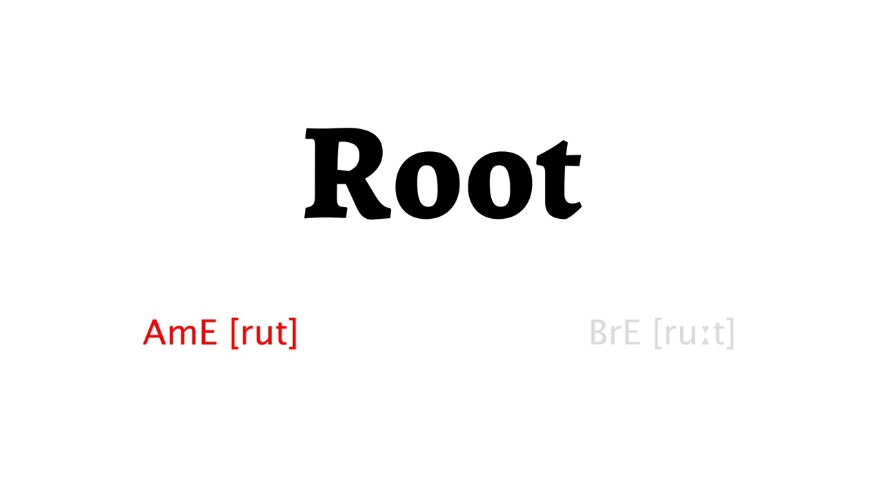 How to Pronounce root in American English and British English