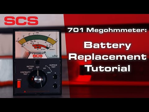 SCS 701 Analog Surface Resistance Megohmmeter β Battery Replacement Tutorial