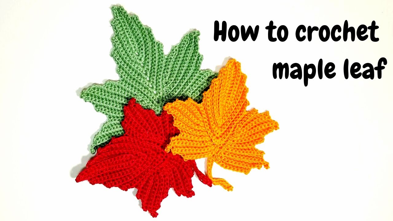How to crochet maple leaf - part 1