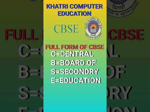 FULL FORM OF CENTRAL BOARD 🤩😁 #viral #shorts #cbse