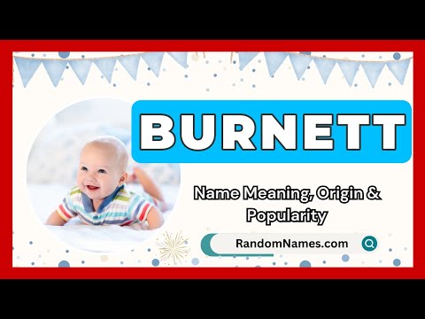 Burnett - Baby Boy Name Meaning, Origin & Popularity - RandomNames.com