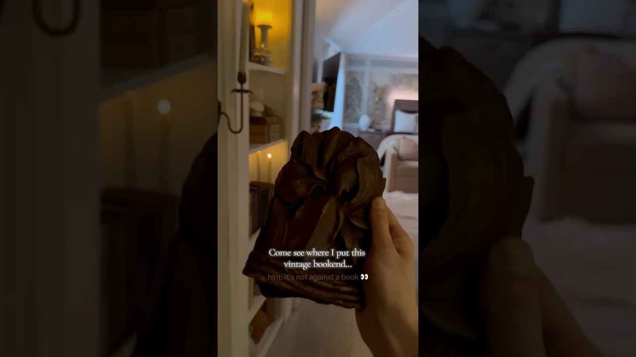 Vintage bookends turned architectural detail ✨