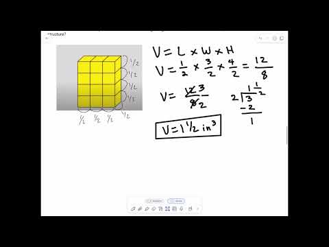 Flipped Video: volume of a right rectangular prism with fractional edge lengths