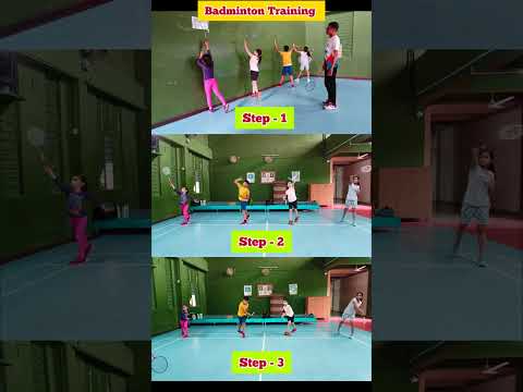 " Step by step " Badminton Training #shorts