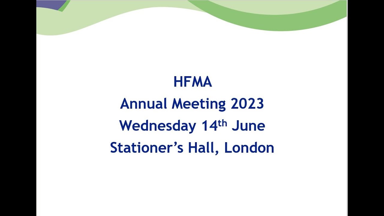 HFMA AGM 2023 Highlights