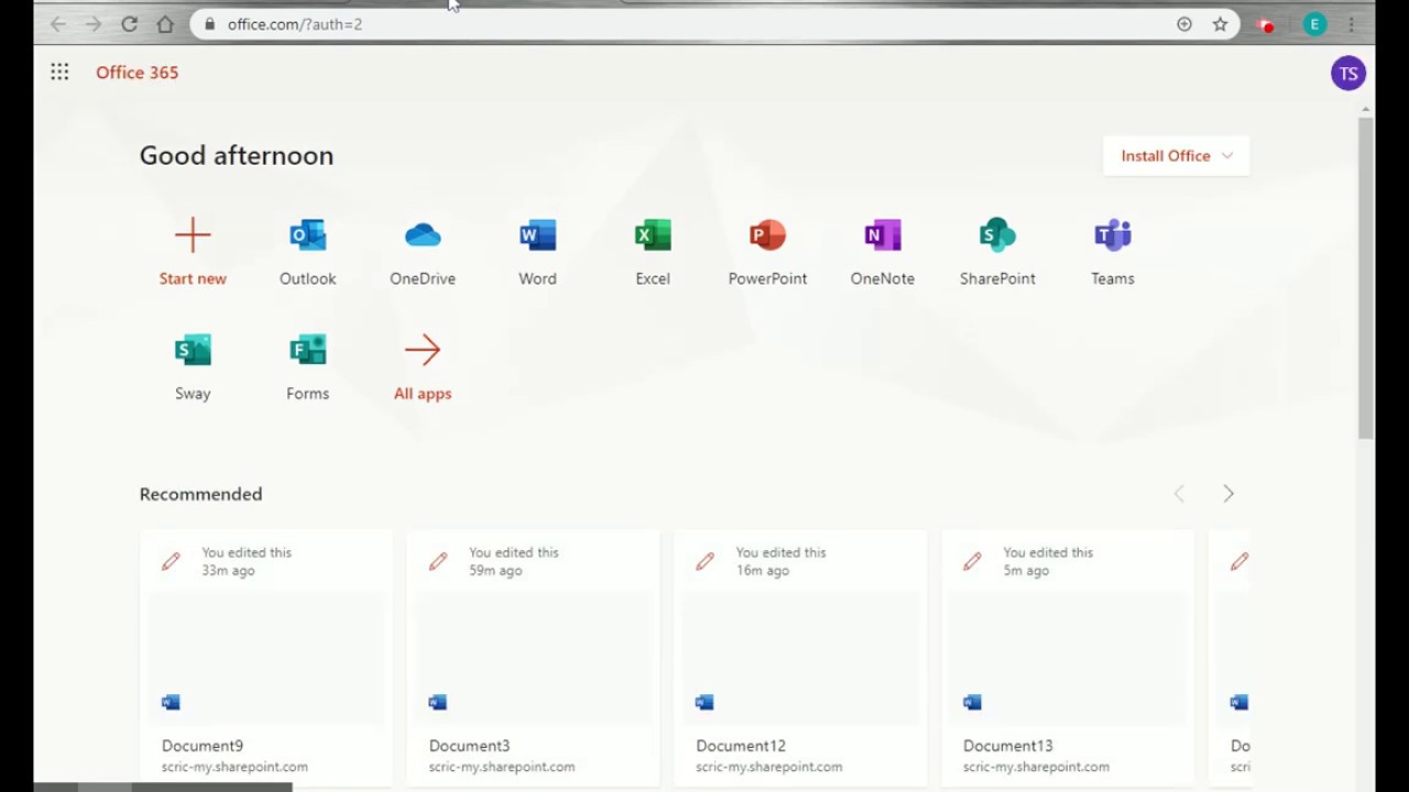 Creating and Saving Documents in Office 365