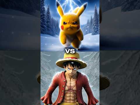 Pikachu vs One Piece #pikachu #onepiece #luffy #zoro