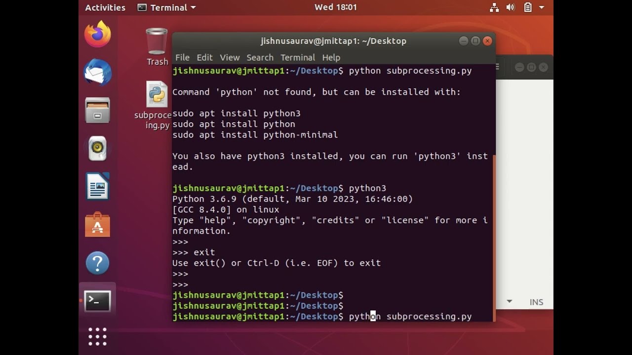 Running linux commands in Python | Linux | Python | OpenSource