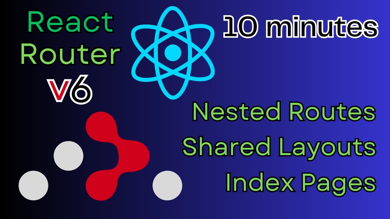 React Router - Nested Routes, Shared Layout, Index Pages in 10 minutes