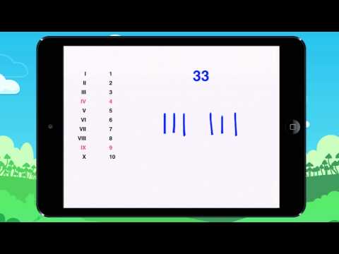 Writing numbers in Roman numerals. Example 1