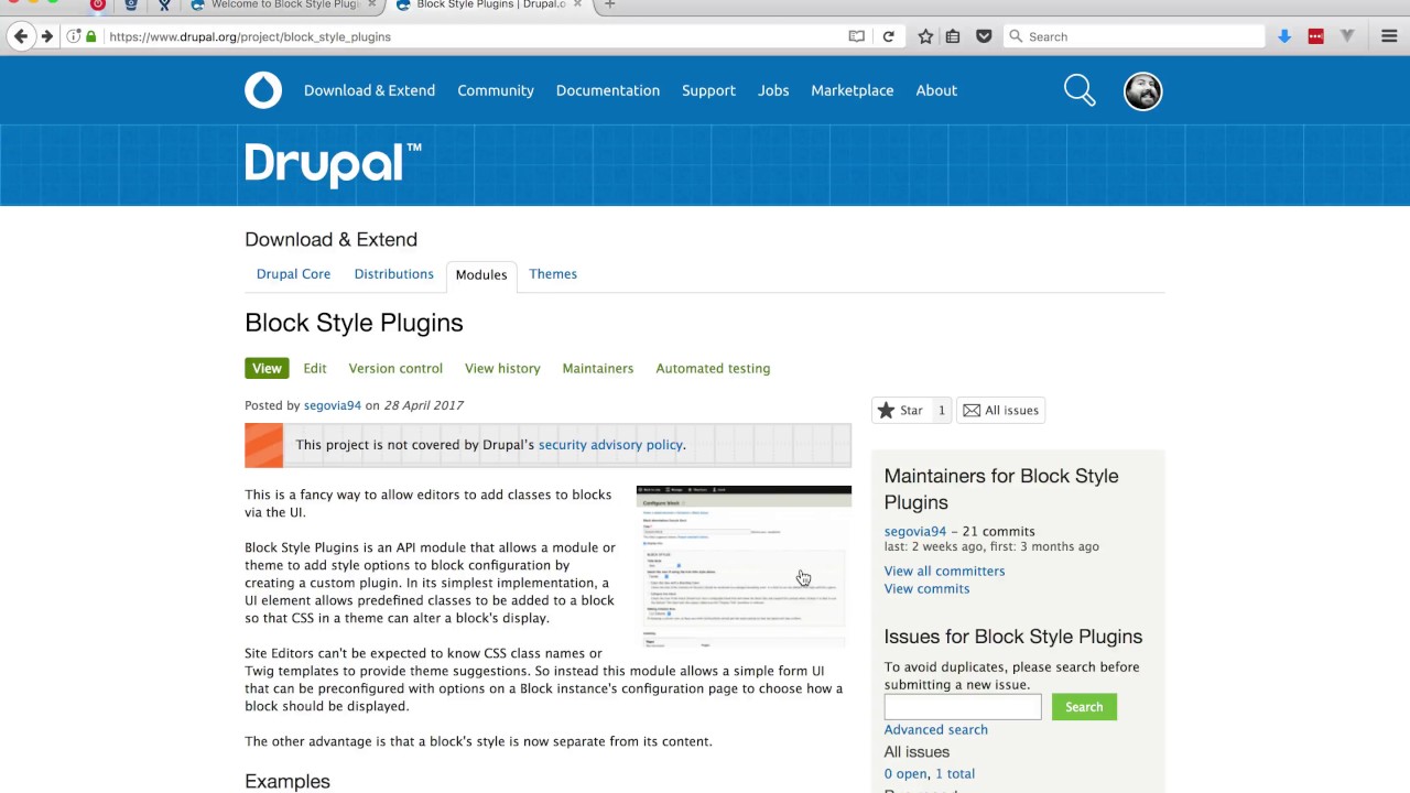 Block Style Plugins - Drupal 8 module tutorial