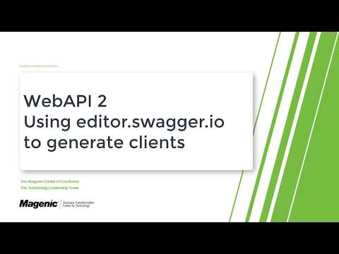 Web API 2: Generating Clients w. Swagger.IO