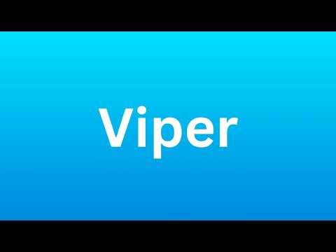 How to Pronounce Viper (American English) #language #english #learnenglish