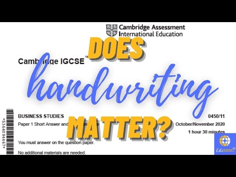 Does Handwriting Matter? A level and IGCSE Business [CAIE] #shorts