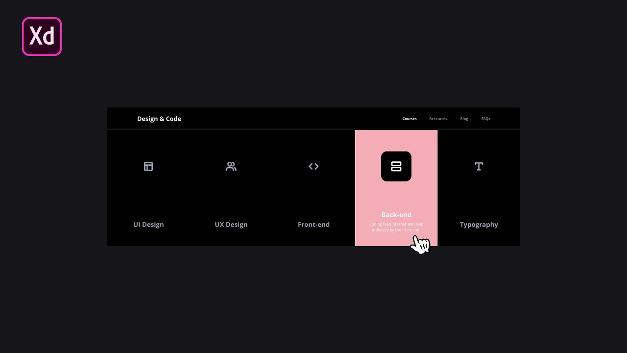 Navigation using Components in Adobe XD | Design & Prototype Tutorial