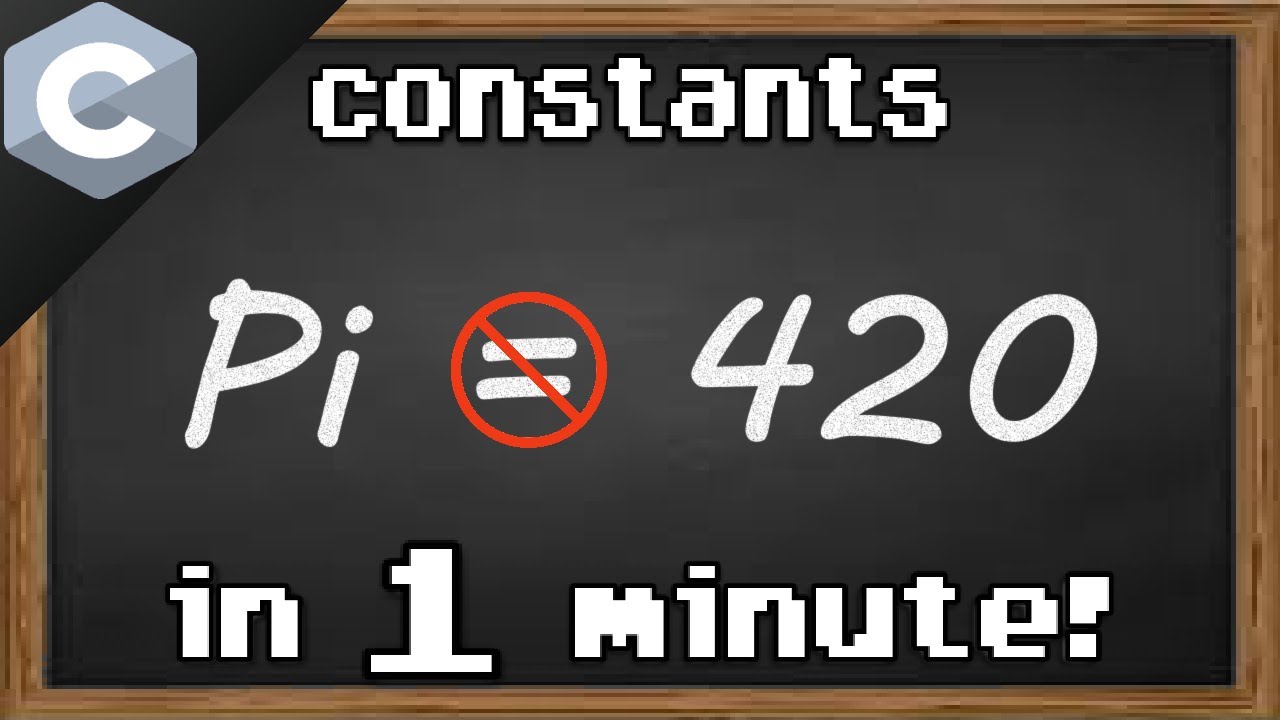 C constants 🚫