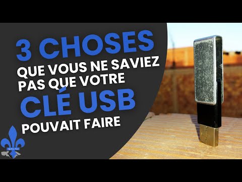 3 choses que vous ne saviez pas que votre CLÉ USB pouvait faire
