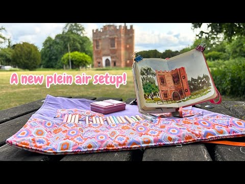 My New Plein Air Painting Kit 🌳 First Time Painting Outside For Months!