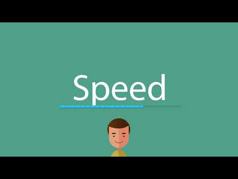 How to pronounce Speed