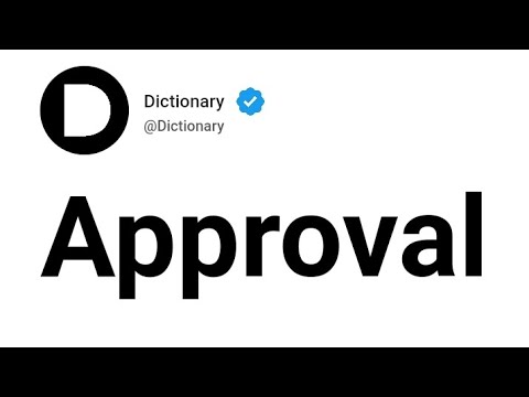 Approval Meaning In English