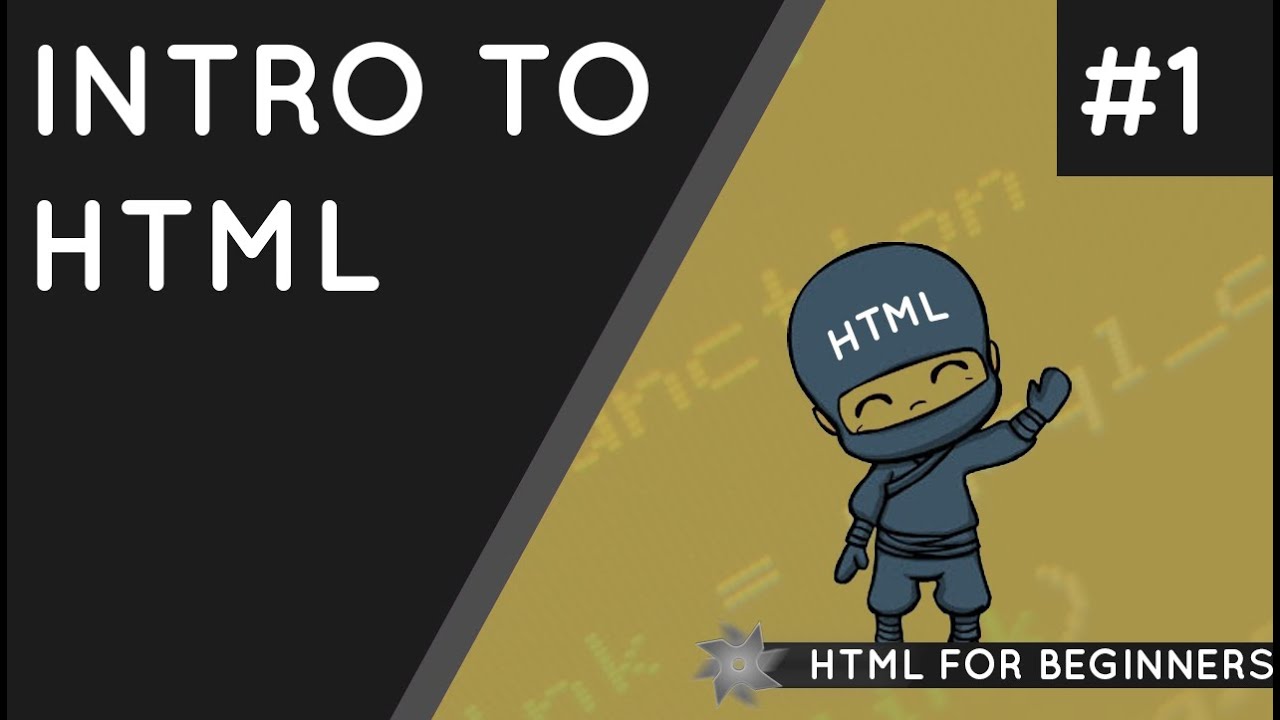 HTML Tutorial for Beginners 01 - HTML Introduction