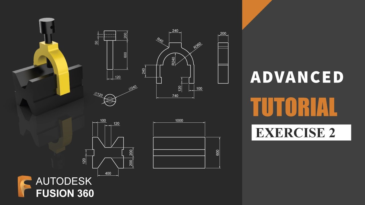 Autodesk Fusion 360 Assembly Tutorial | Exercise 2 | Learn the basics of designing