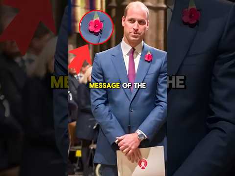 The Royal Family's Red Poppy Badge Tradition #royalfamily #redpoppy #memorialday