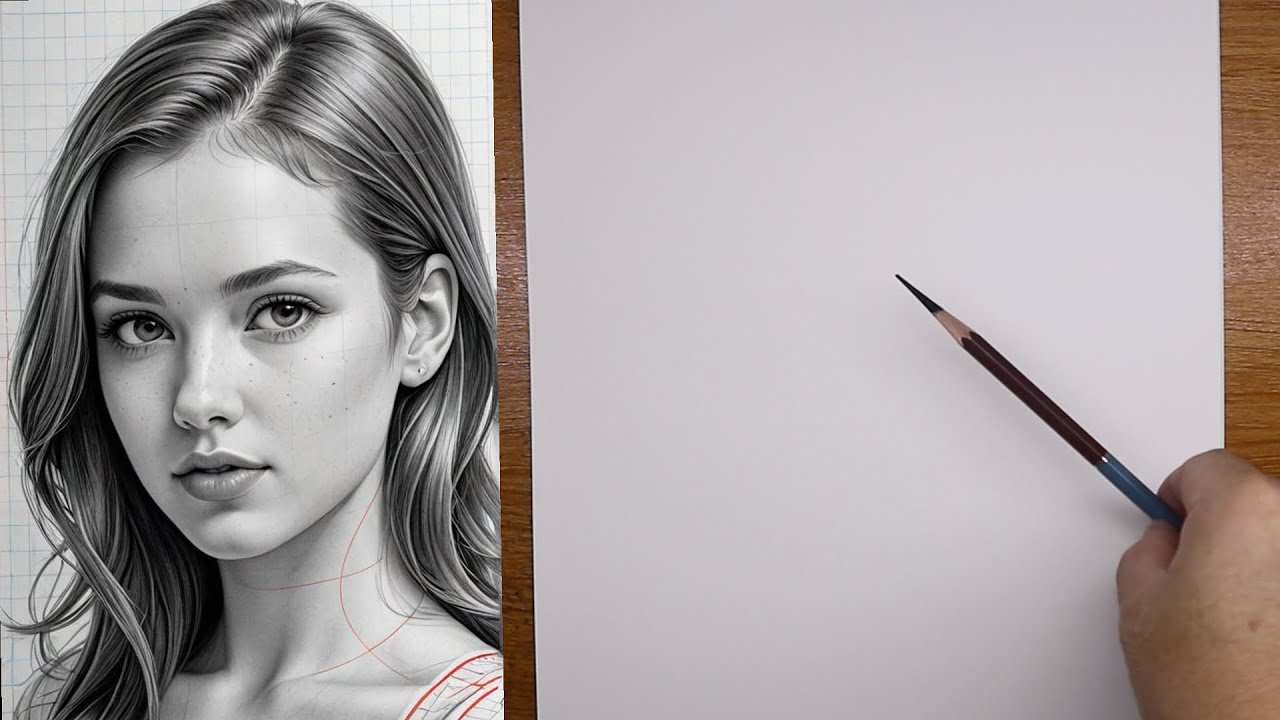 How to draw easy face for beginners with these Technique |  Easy Portrait Drawing Tutorial