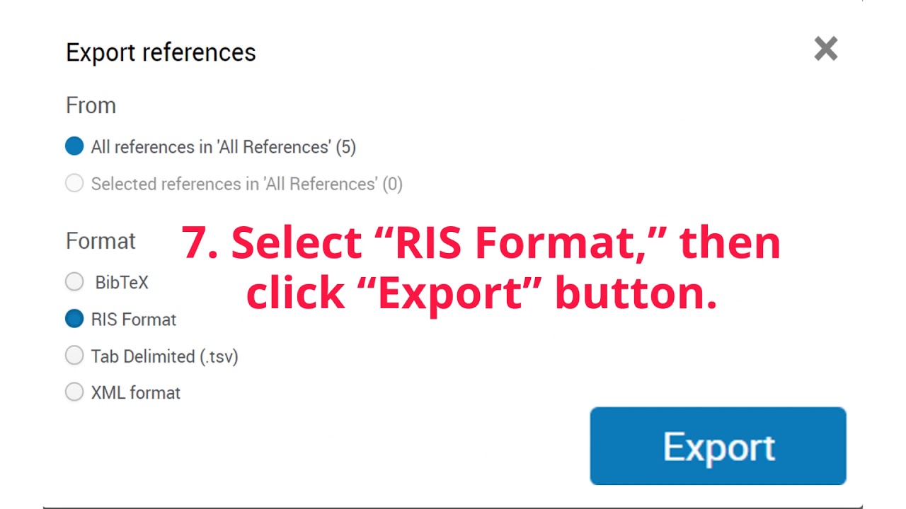 Exporting References from RefWorks to EndNote