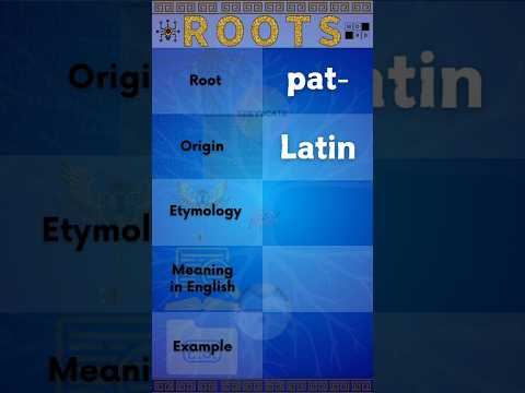 #pat #latin #greek #root #etymology #english #vocabulary #tutorescue #onlinetutoring #edeyucate