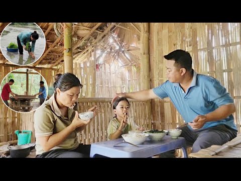 The husband is a carpenter, the wife grows rice and cooks warm meals