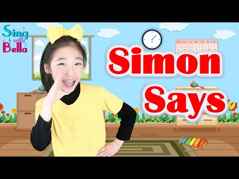 Simon Says Game with Lyrics and Actions | Brain Break Song and Game | Sing and Dance Along for Kids