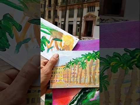 creative process in Malaga painting