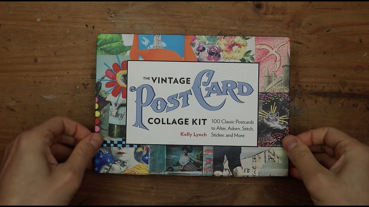 Vintage Postcard Collage Kit - Unboxing
