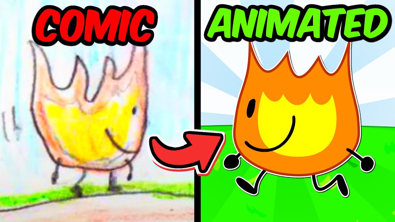 Every BFDI Firey Comic: ANIMATED!