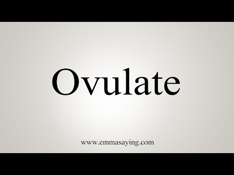 How To Say Ovulate