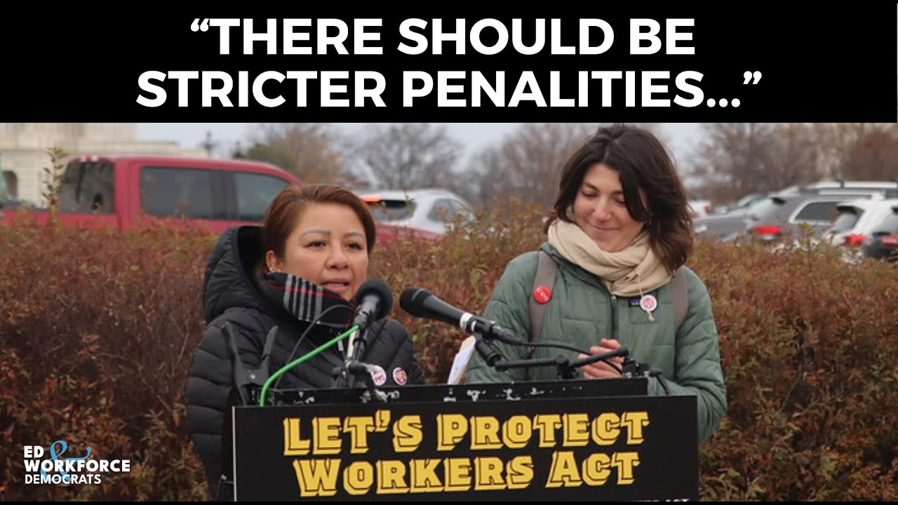 Ana Reyes, UNITE HERE Local 25, Fights for LET’S Protect Workers Act