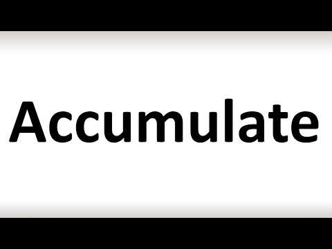 How to Pronounce Accumulate (correctly!)