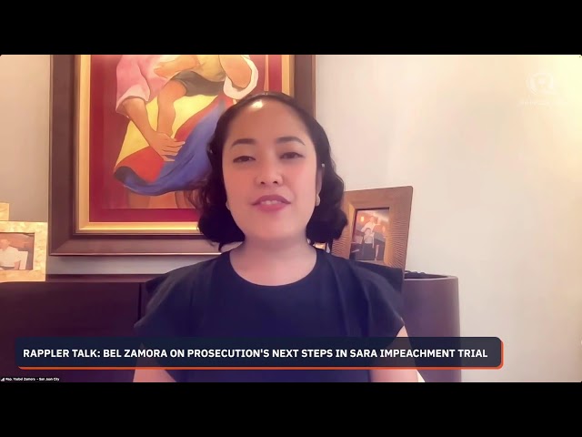 Rappler Talk: Bel Zamora on prosecution's next steps in Sara ...
