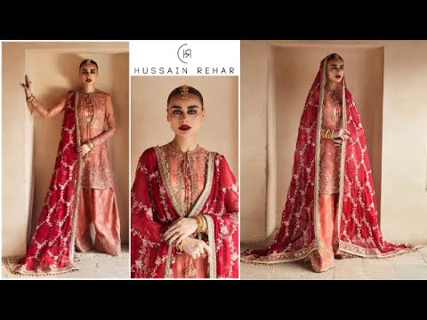Hussain Rehar Embroidered Chiffon Suit Unstitched 3 Piece HRR24F Romawi - Formal Collection
